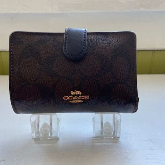 Coach | Bags | Coach Small Foldable Wallet Brown | Poshmark